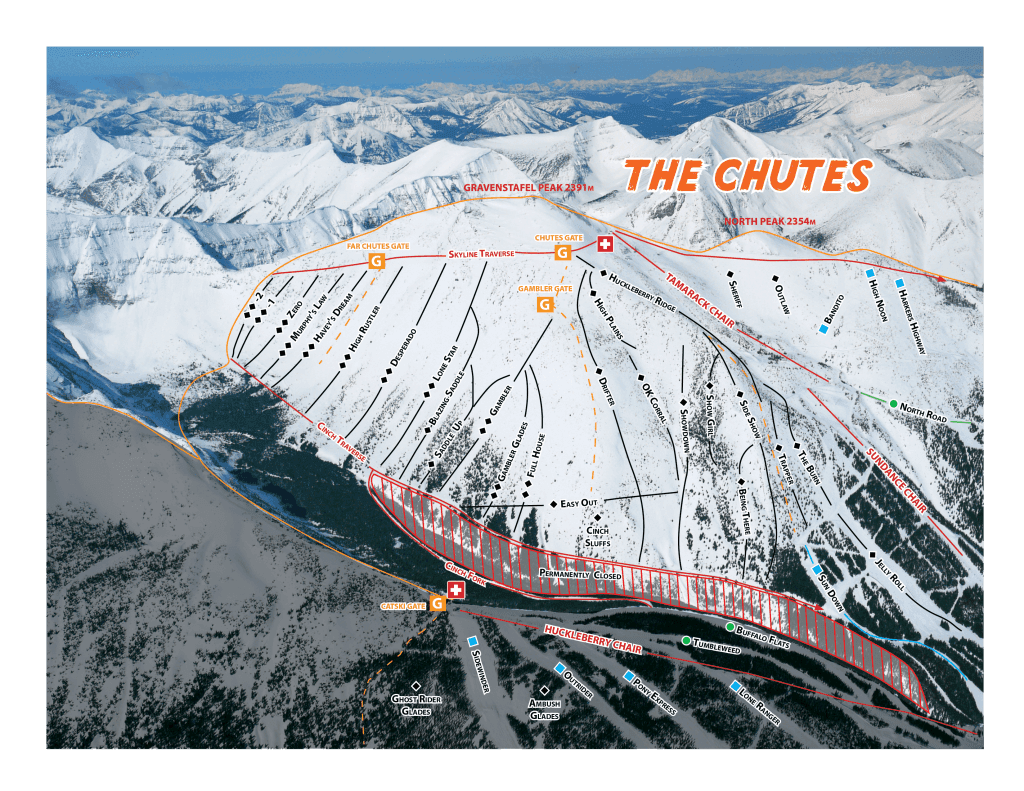 Winter Trail Maps | Castle Mountain Resort