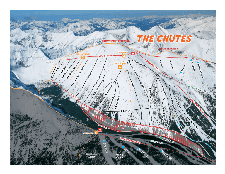 Winter Trail Maps | Castle Mountain Resort